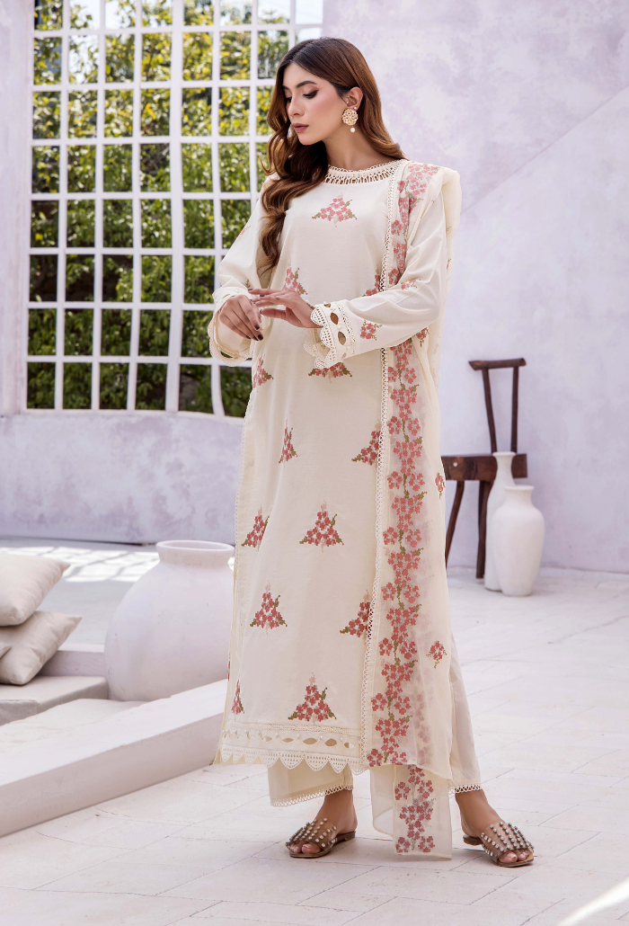 Humdum Lilly Summer Lawn – D01 – YourLibaas UAE