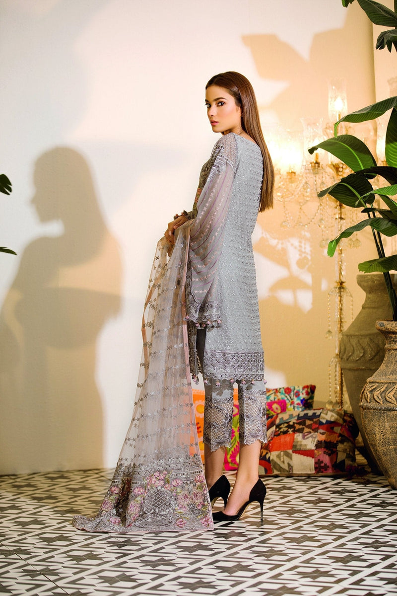Ramsha Chevron Chiffon Collection 2019 – A-110 – YourLibaas UAE