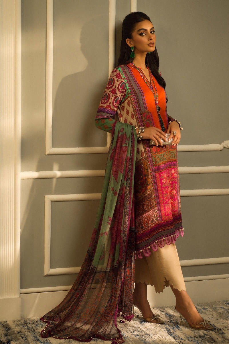 Sana Safinaz Silk Festive Capsule Collection –E221-001B-AG – YourLibaas UAE