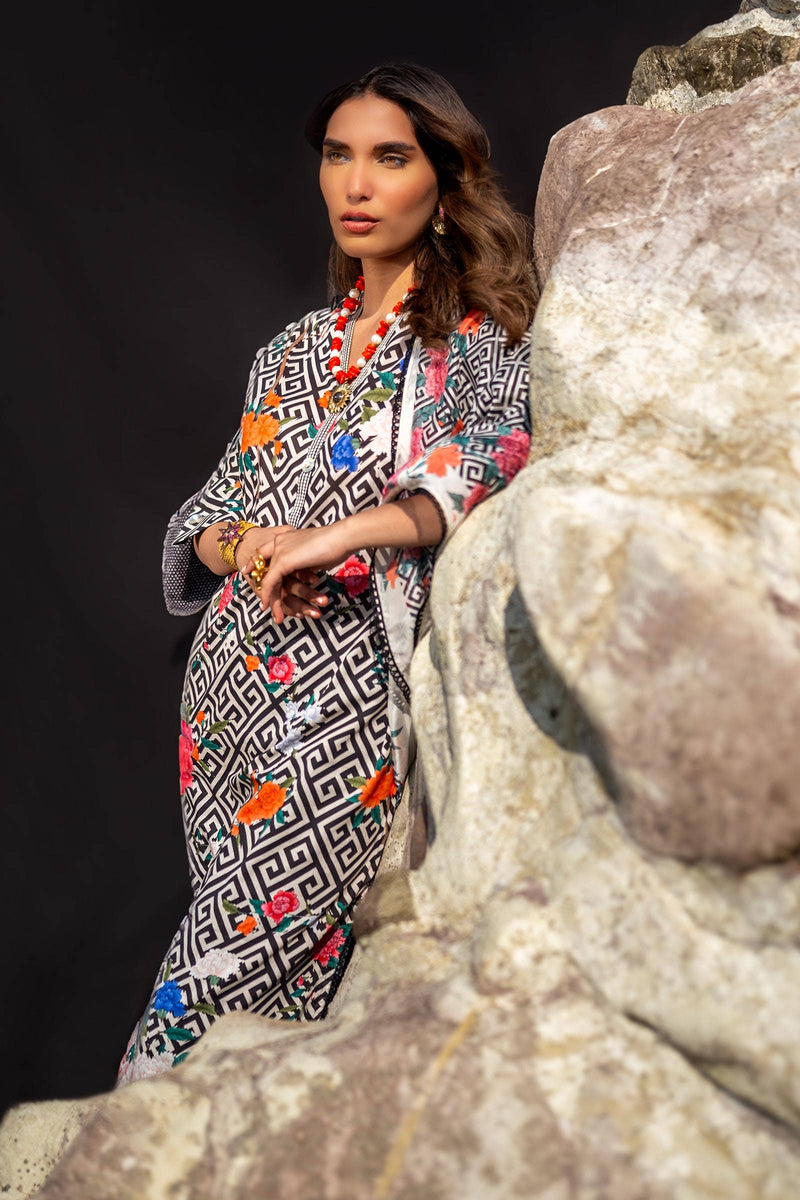 Sana Safinaz Spring/Summer Mahay Lawn 2024 – H241-013A-2Bk – YourLibaas UAE