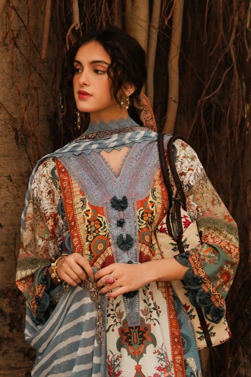 Sana Safinaz Muzlin Spring Lawn Collection 2023 – M231-022B-CI – YourLibaas UAE