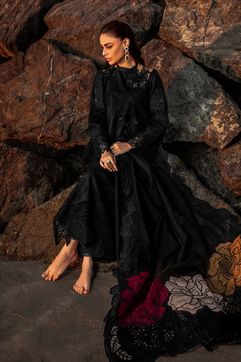 Rang Rasiya Rameen: Exquisite Black Pakistani Lawn Suit for Spring ...