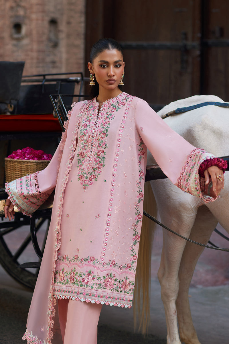Zaha Festive Eid Lawn Suit AYSEL (ZF24-07) - Pink Pakistani Dress ...