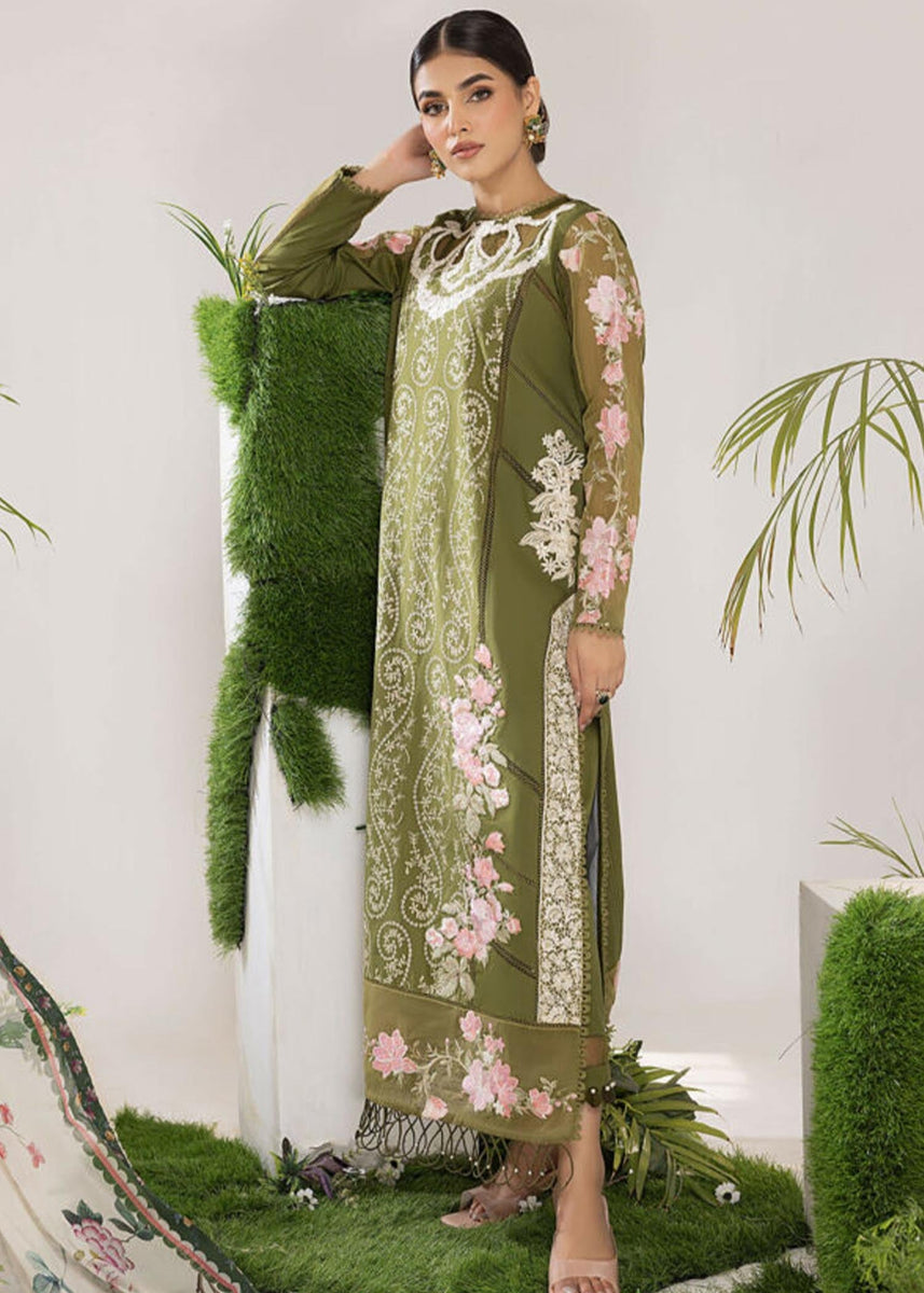 Asifa & Nabeel Aleyna Lawn Collection Vol-2 – OLIVE (ALV-10 ...