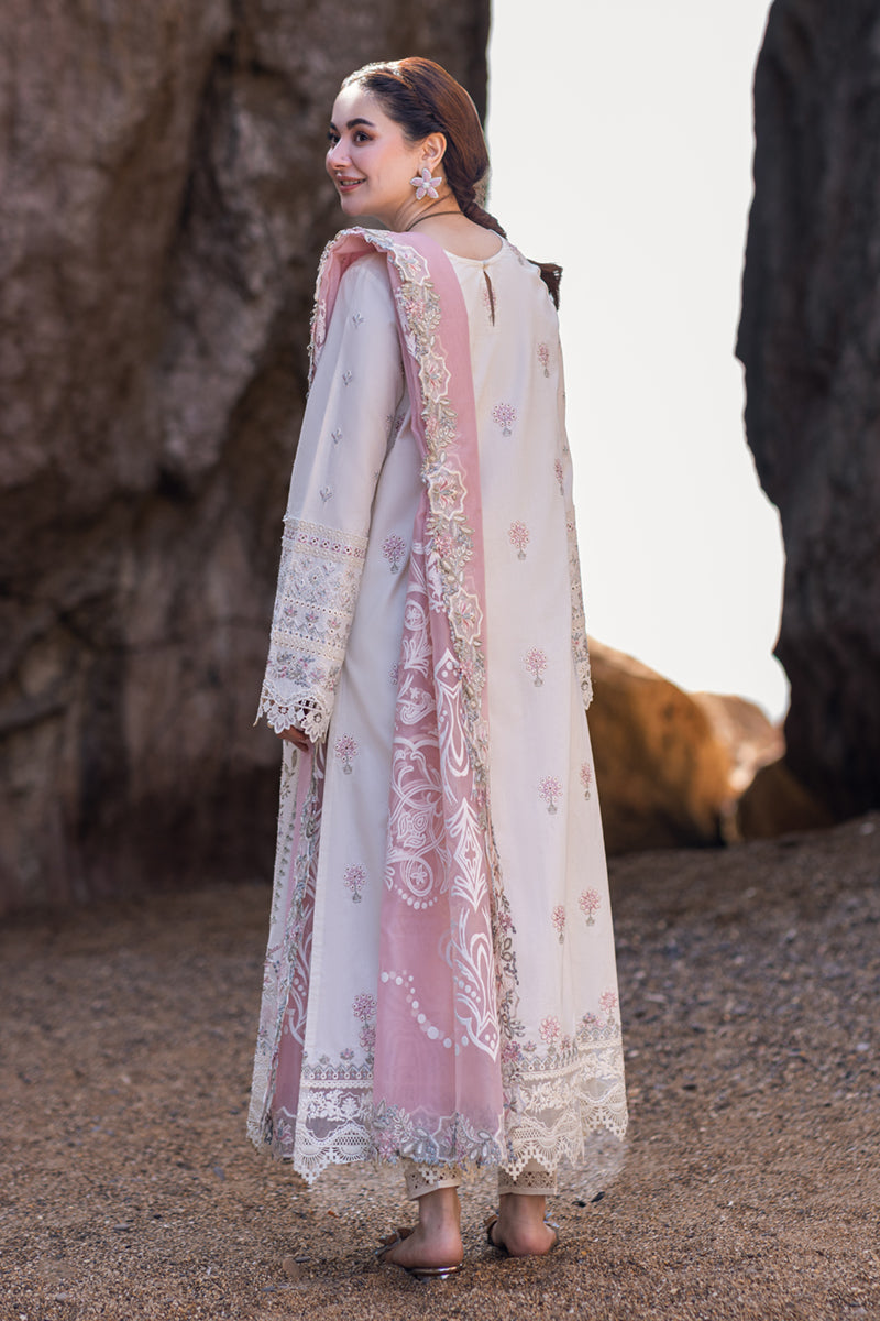 Qalamkar Sahil Kinare Luxury Lawn Collection 2024 – FP-13 MELEK ...