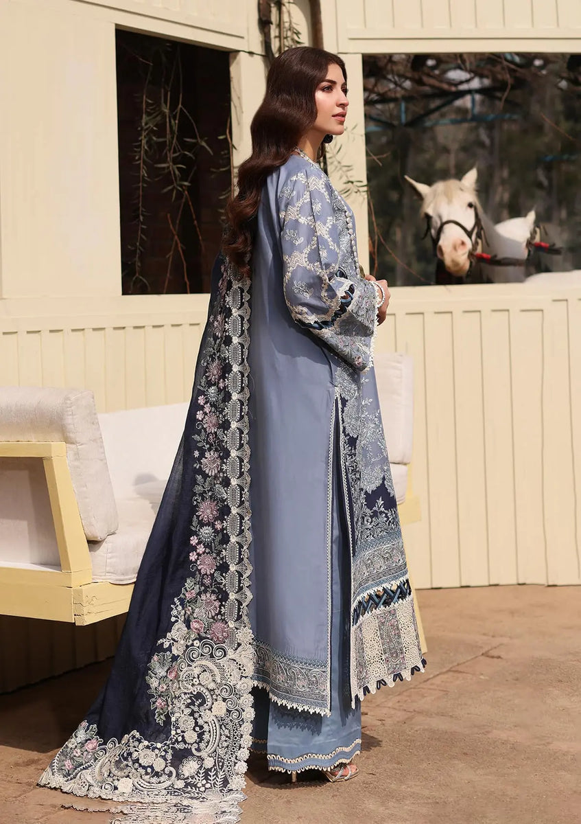 Kahf Festive Premium Lawn Collection 2024 – KFL-04 KINZA – YourLibaas UAE