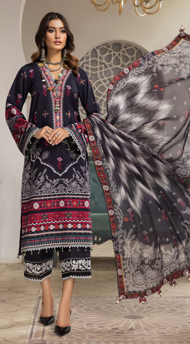 Anaya by Kiran Chaudhry · Nazafreen Embroidered Cambric Collection – S ...