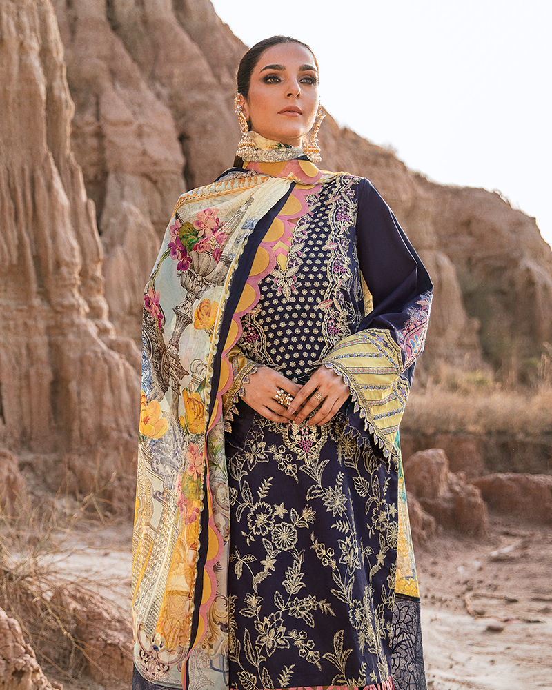 Maria Osama Khan · Pariwash Lawn Collection 2022 – Naghma (US-008 ...