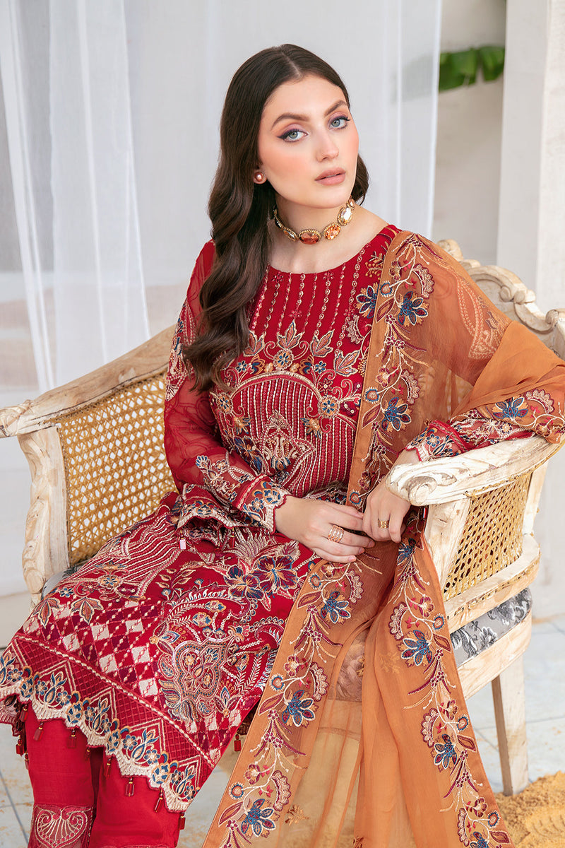 Ramsha Luxury Stitched/Pret Chiffon Collection – F-2208 – YourLibaas UAE