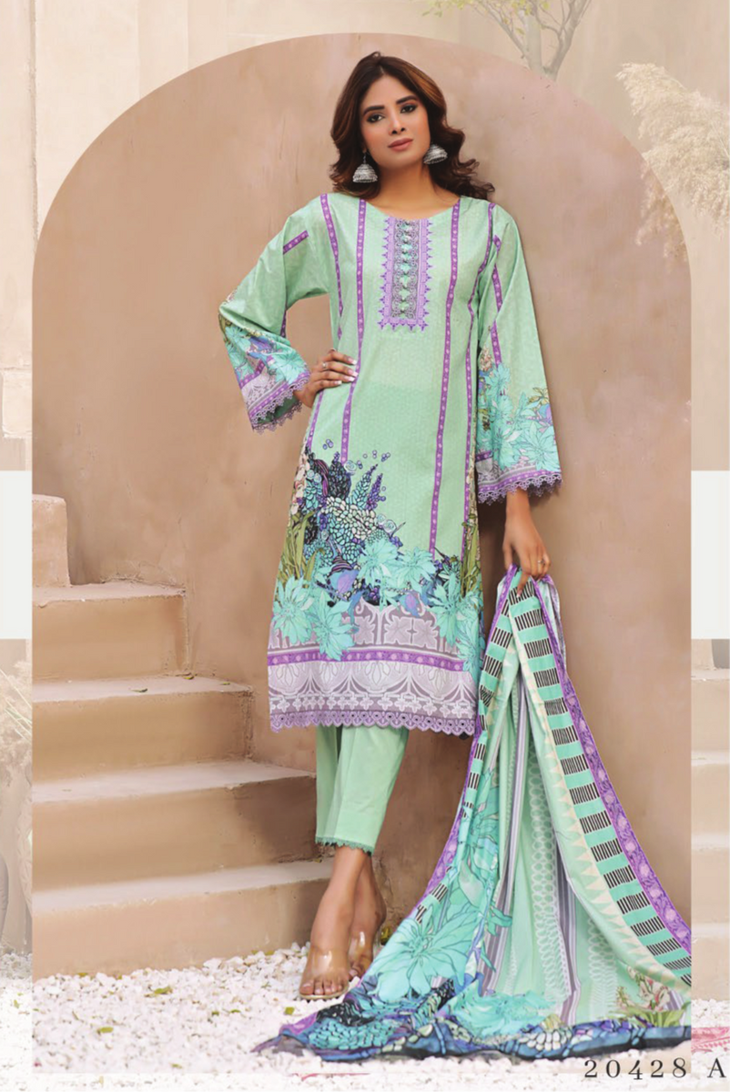 Jade Chilman Summer Edition Lawn Collection – 20428 A – YourLibaas UAE