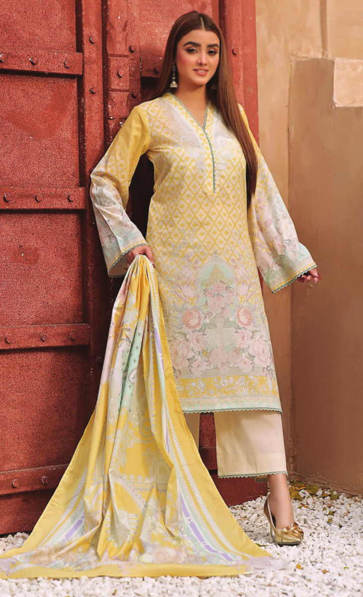 Jade Chilman Summer Edition Lawn Collection – 20425 B – YourLibaas UAE